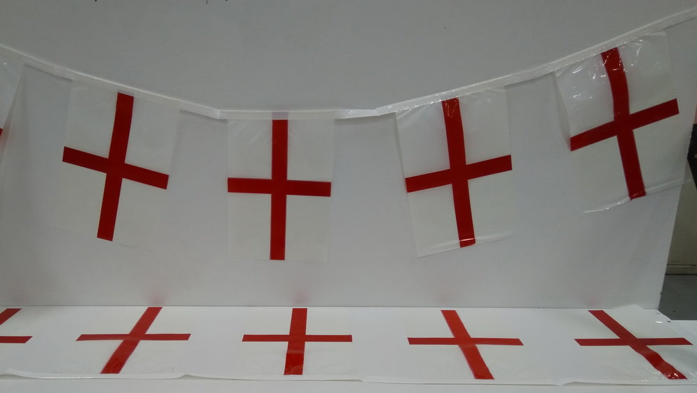 England (St George Cross) 10m String Country Flags | Glook – Glook ...