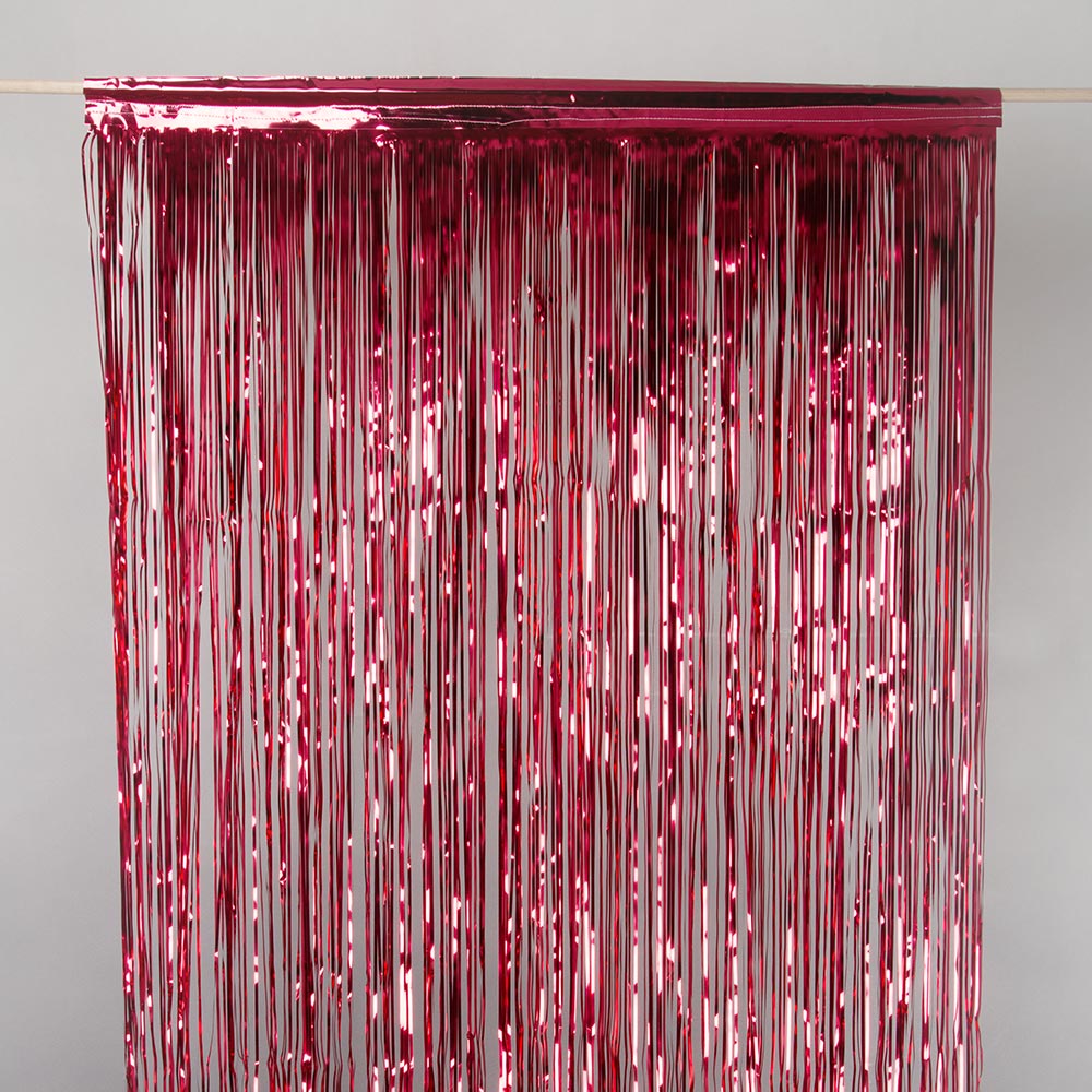 Red Metallic Door Curtain 2.0m Drop x 90cm wide – Glook Australia